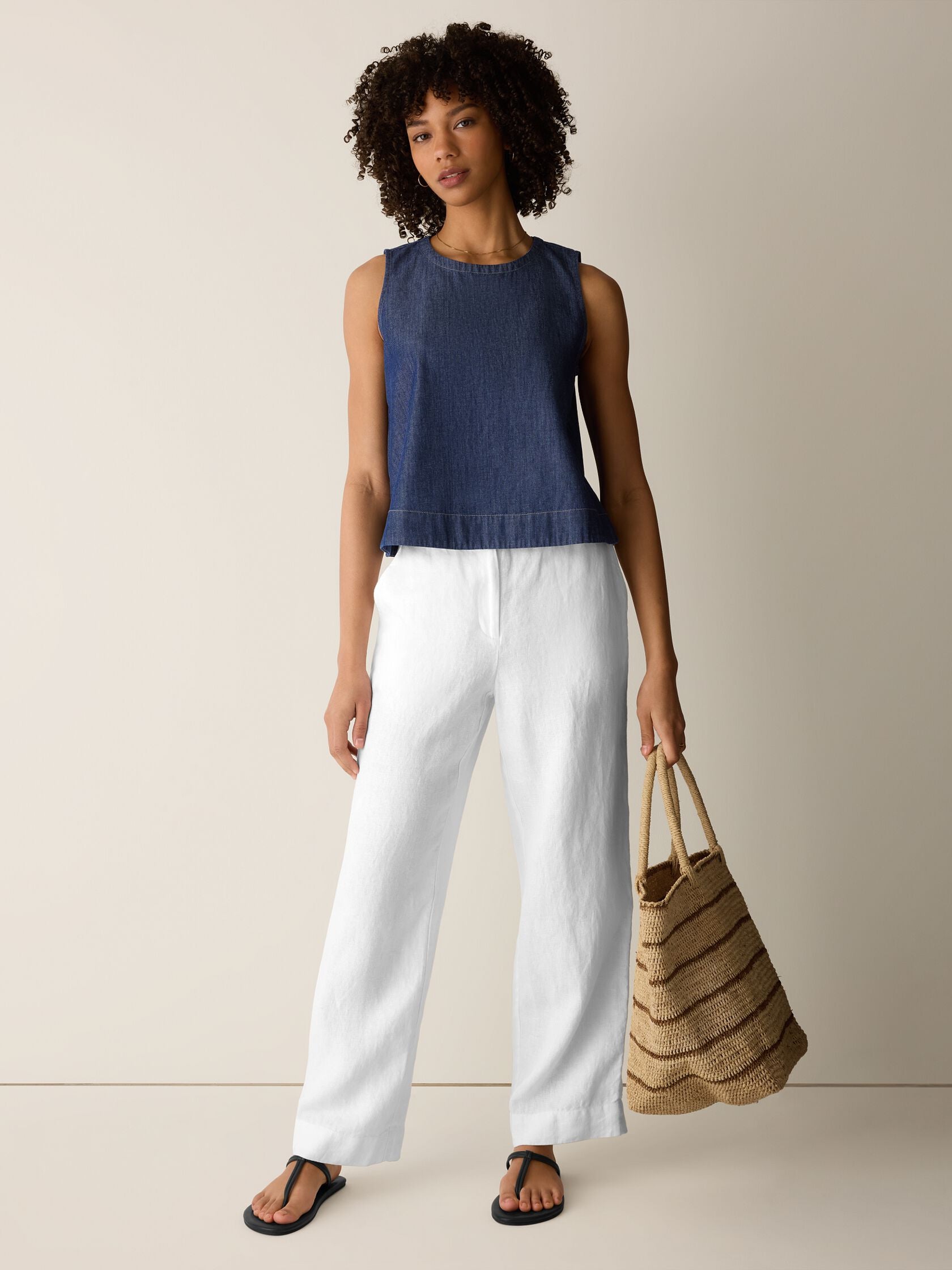 Eileen Fisher Round Neck Shell – Tigs Store